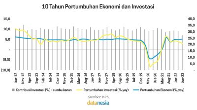 Naik Turun Kontribusi Investasi - Datanesia