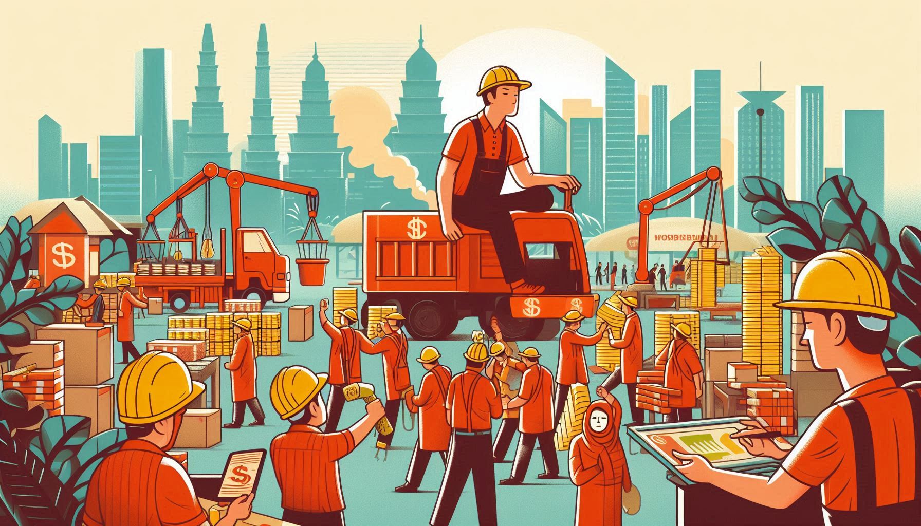 Balapan Upah Buruh Melawan Inflasi - Datanesia